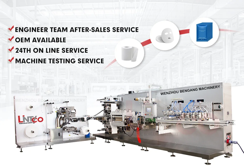 High Speed Cosmetic Facial Mask Making Bag Form Packing Machine