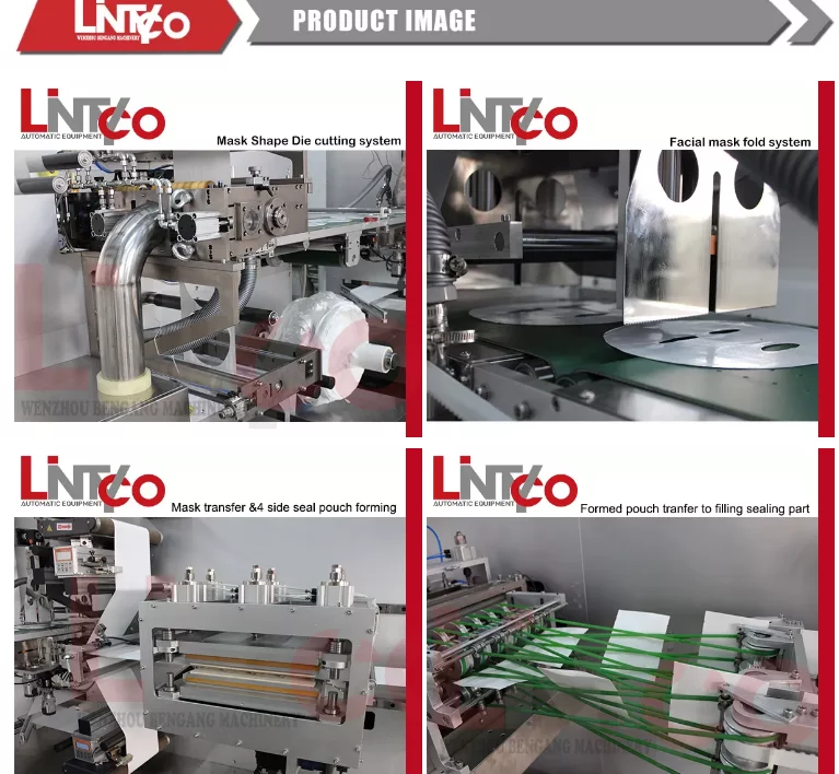 High Speed Cosmetic Facial Mask Making Bag Form Packing Machine